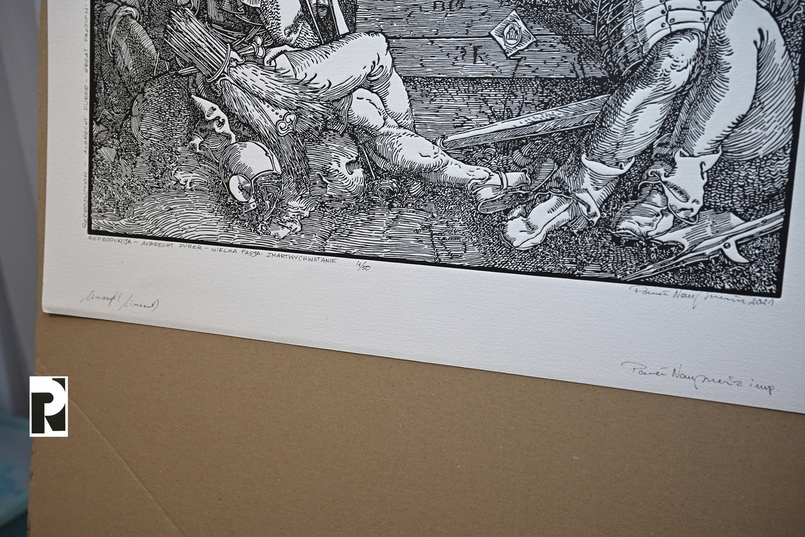 Albrecht Durer - Great Passion: the Resurection - Handmade Linocut ...