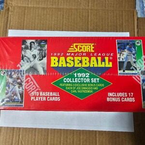 1992 Score Major League Baseball Collector Set - Etsy