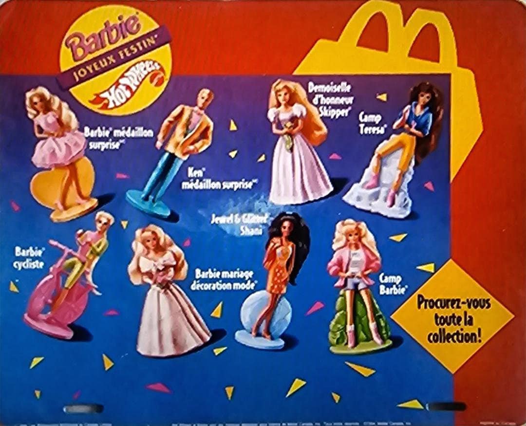 1994 Barbie and Friends Macdonald's Happy Meal Toys Complete Set of 10 ...
