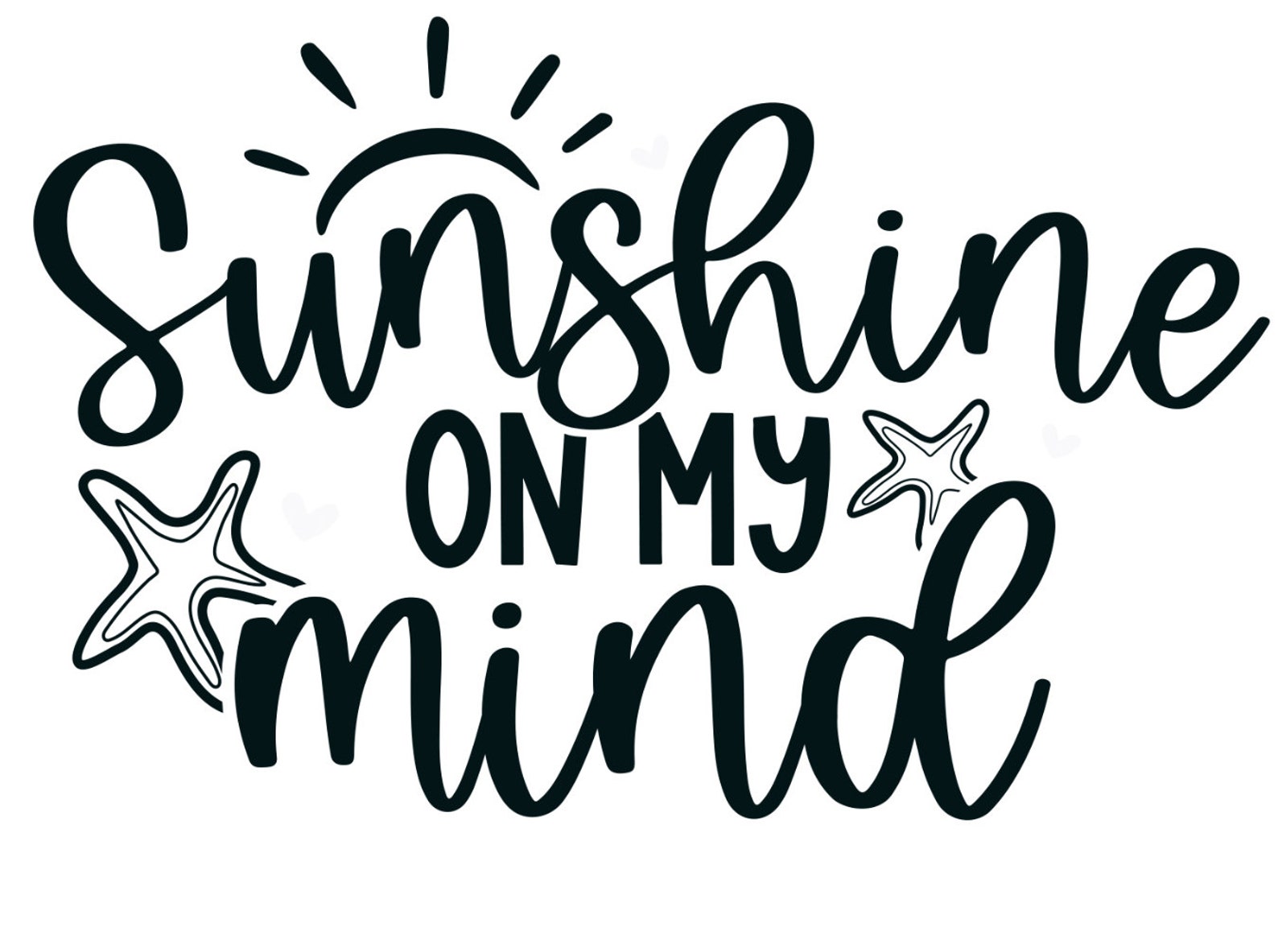 Sunshine on My Mind PNG - Etsy