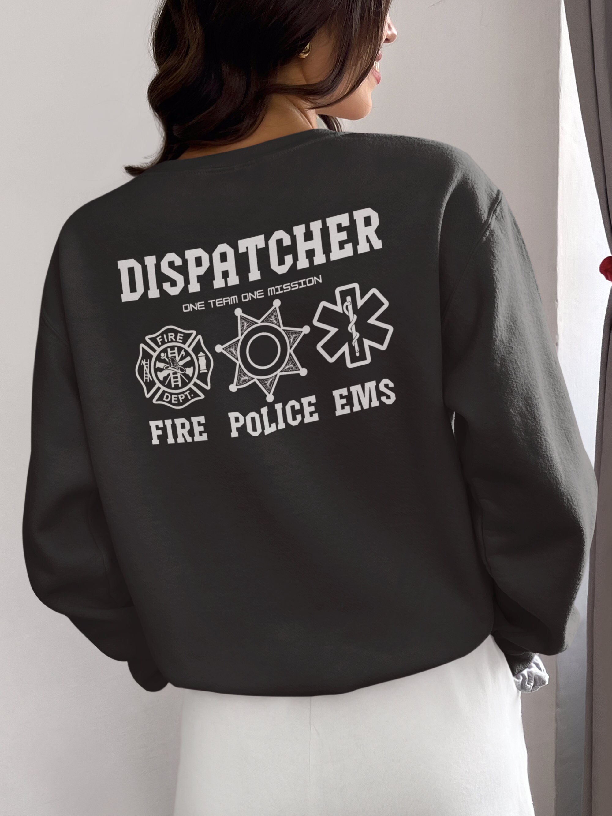 Sheriff Dispatcher Sweater, Personalized Name, Dispatcher Sweatshirt ...