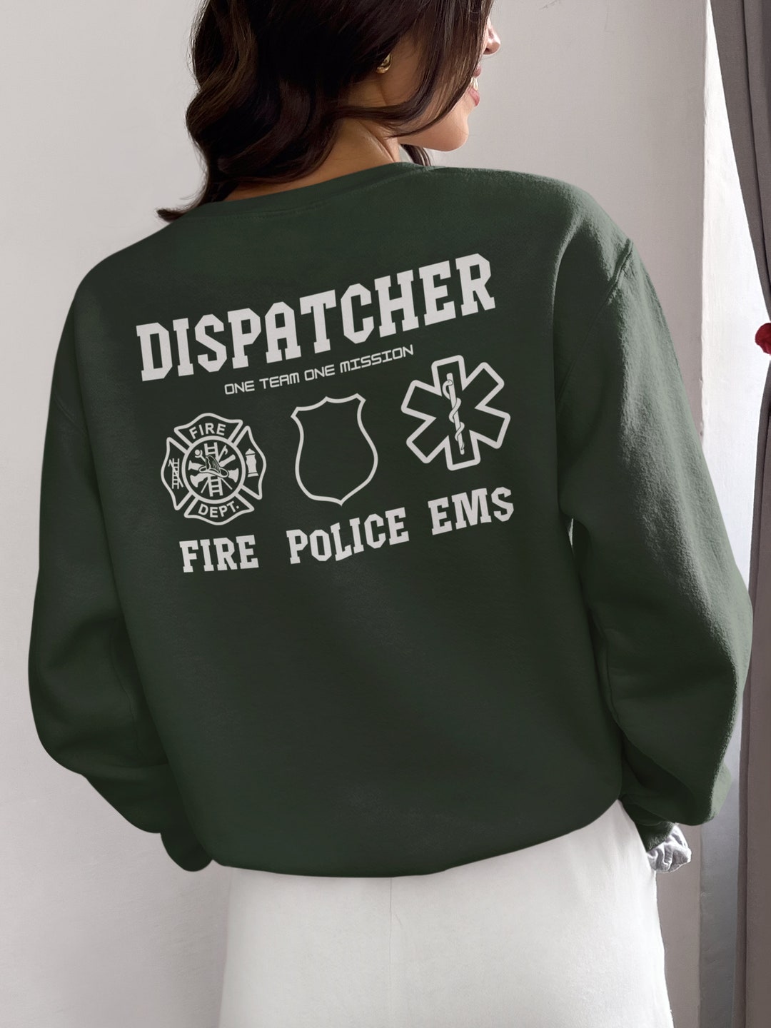 Custom Dispatcher Sweater,personalized Name, Dispatcher Sweatshirt ...