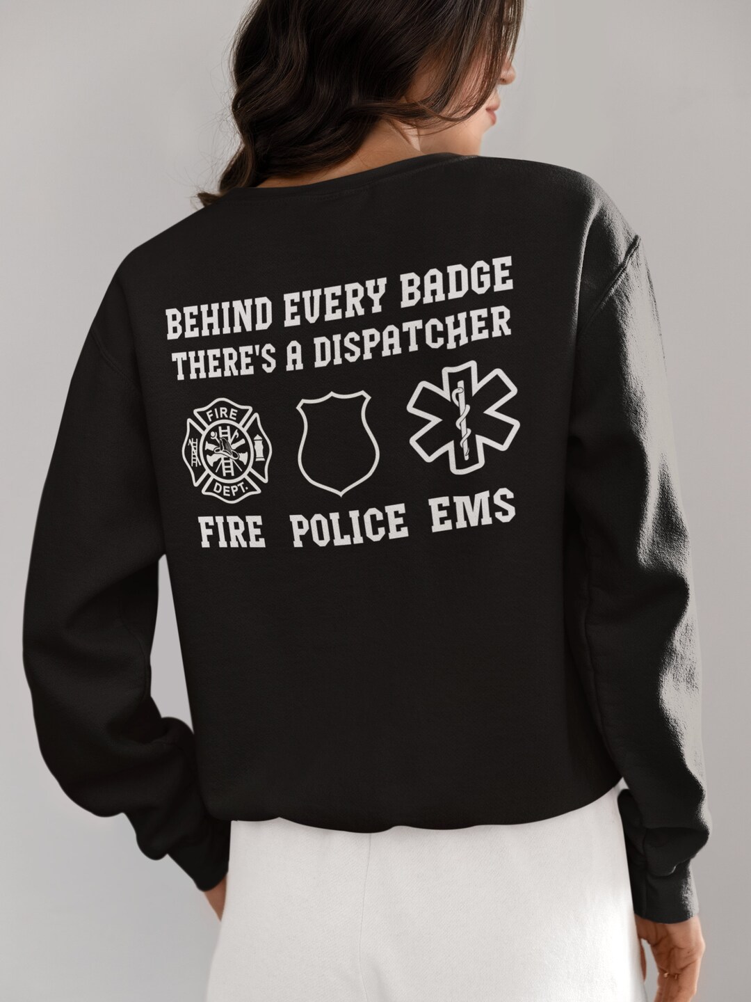 Behind the Badge is a Dispatcher, 911 Dispatcher, Dispatcher Gift ...