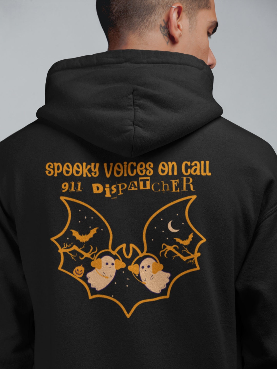 Halloween, Dispatcher 911, Black Hoodie, Dispatcher Gift, Dispatcher ...