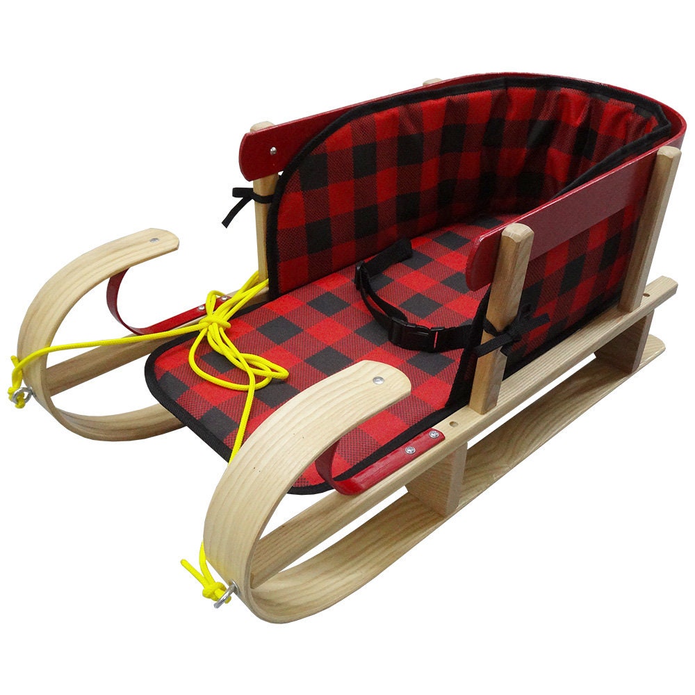 Streamridge Traditional Snowkiss Sleigh/belted Plaid / Wooden Sleigh - Etsy