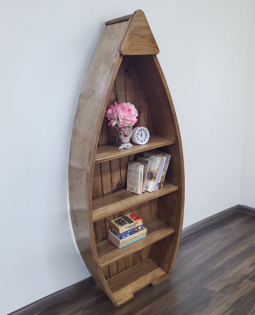 5 Ft Wooden Canoe Bookshelf - Etsy