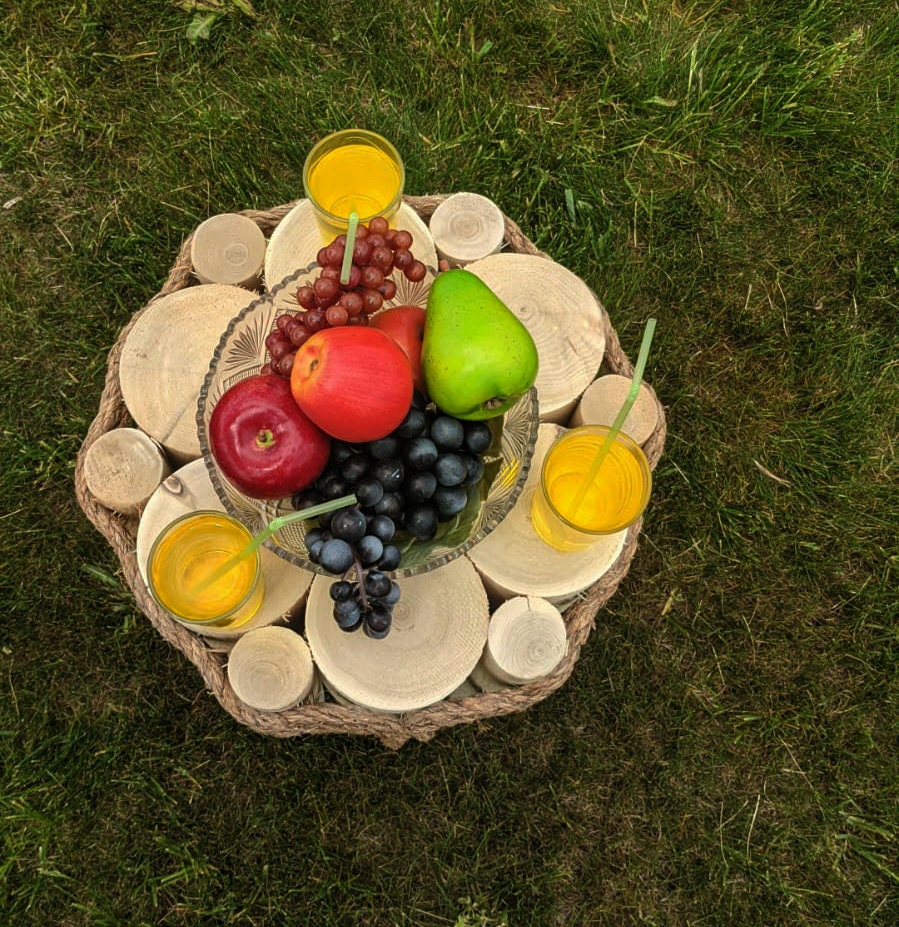 Cedar Log End Table Rustic - Etsy