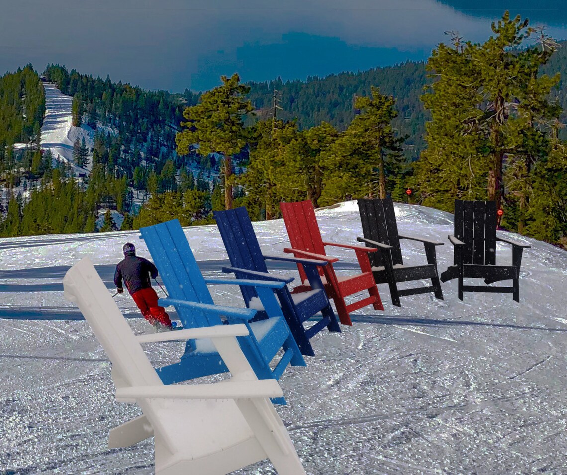 Sunbreeze Modern Adirondack Chair HDPE Resin. - Etsy