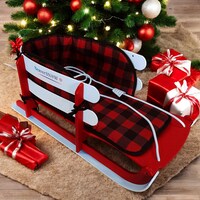Vintage Style Wooden Santa Sleigh: Christmas Display Sledge - Etsy UK