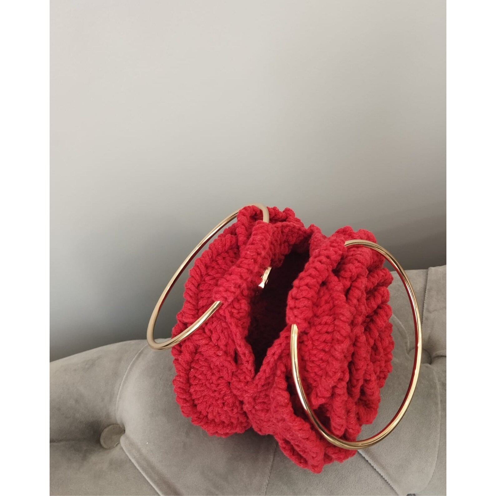 Rose Flower Bag,crochet Rose Purse,handmade Trendy Tote Bag, Ruffled ...