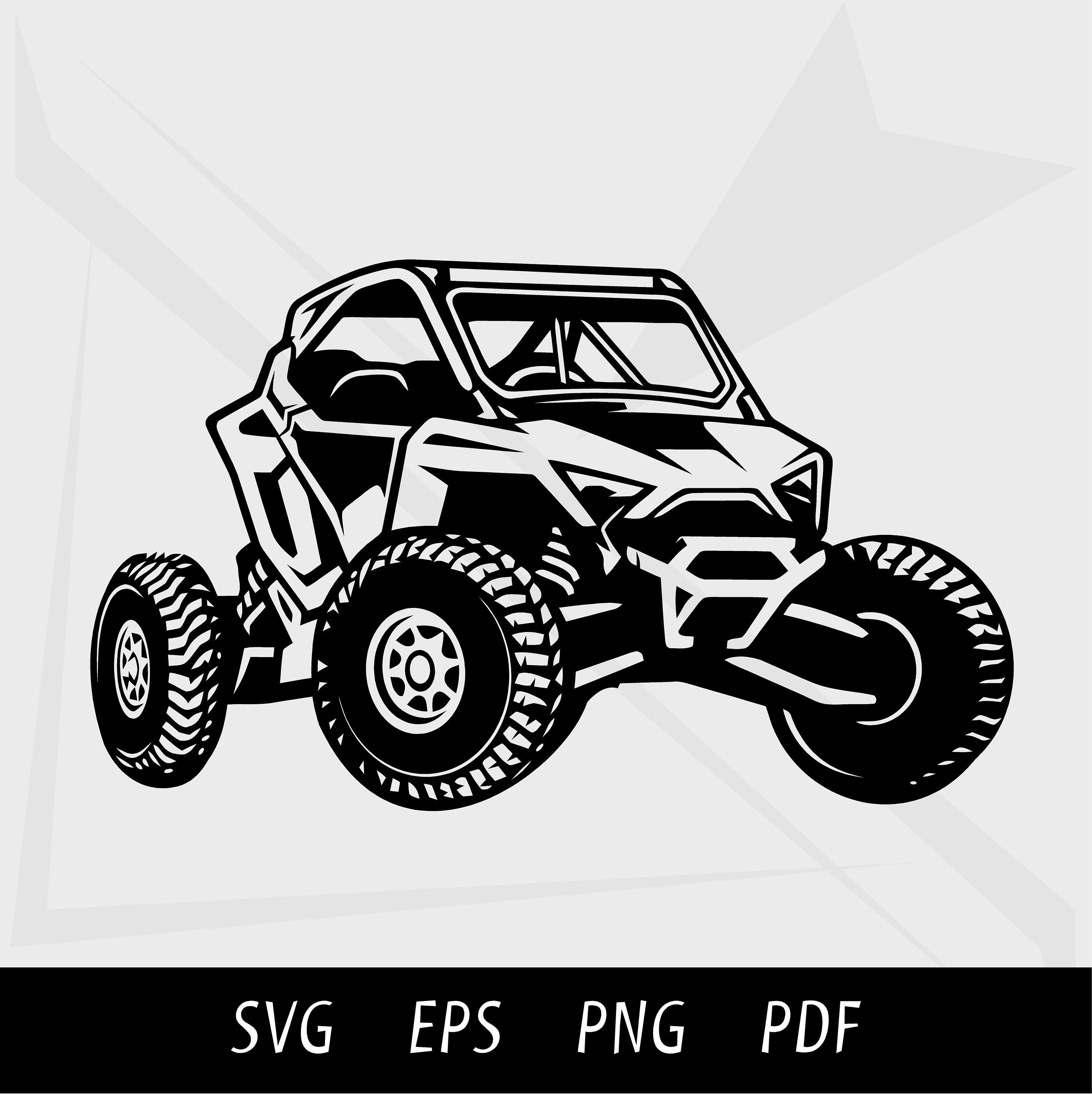 Polaris RZR Clipart Svgepspdfpng Sxsutv Svg Cricut & - Etsy