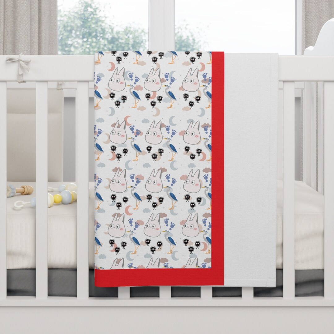 Studio Ghibli Baby Blanket (red) - Etsy