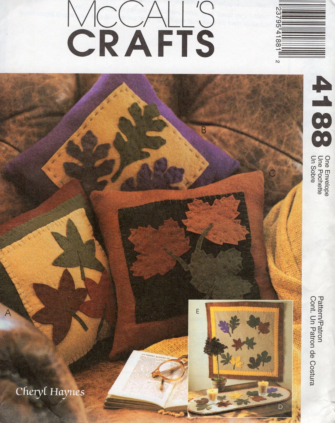 Mccall's Crafts 4188 Leaves and Stems Fall Decorations mini Quilt ...