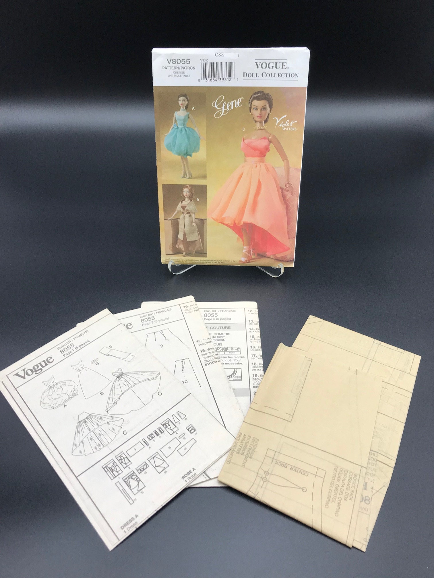 Vogue Doll Collection V8055 Gene and Violet Waters Doll Clothes C. 1959 ...