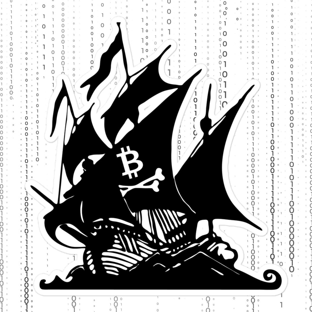The Pirate Bank Bitcoin Sticker With Ship & Jolly Roger for Crypto ...