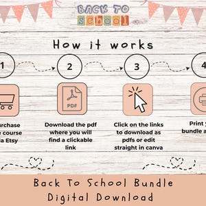 Back to School Bundle | Personalized Learning Book, Crafts, and ...