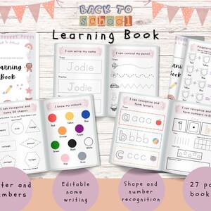 Back to School Bundle | Personalized Learning Book, Crafts, and ...