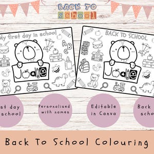 Back to School Bundle | Personalized Learning Book, Crafts, and ...