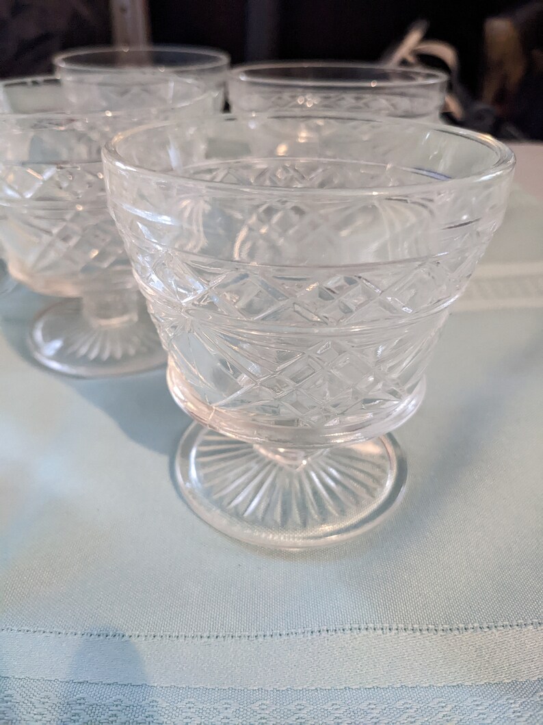 Hazel Atlas Gothic Big Top Peanut Butter Crystal Sherbet/ice - Etsy