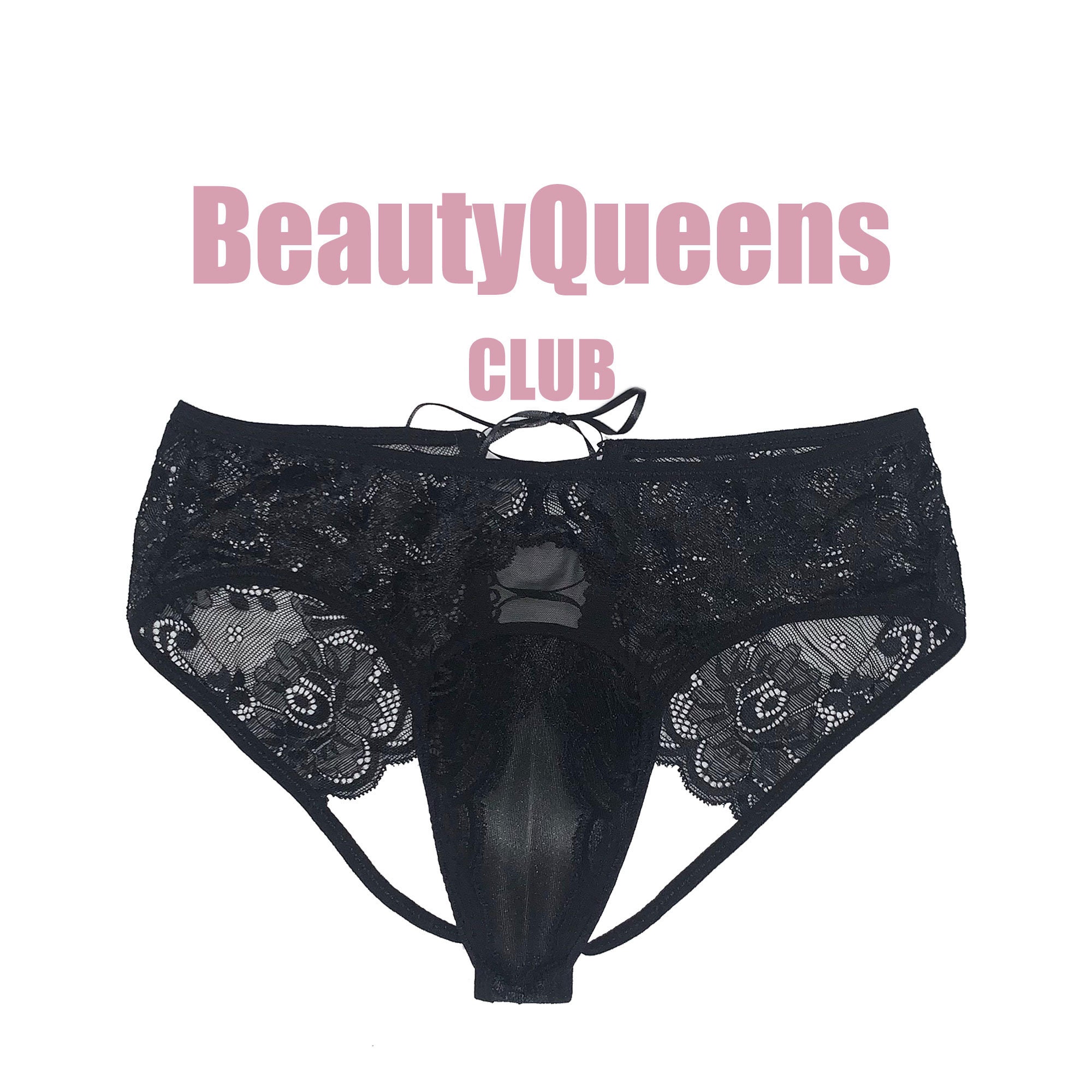 Open Back Sissy Underwear With Camel Toe, Assless Sexy Briefs Hiding ...