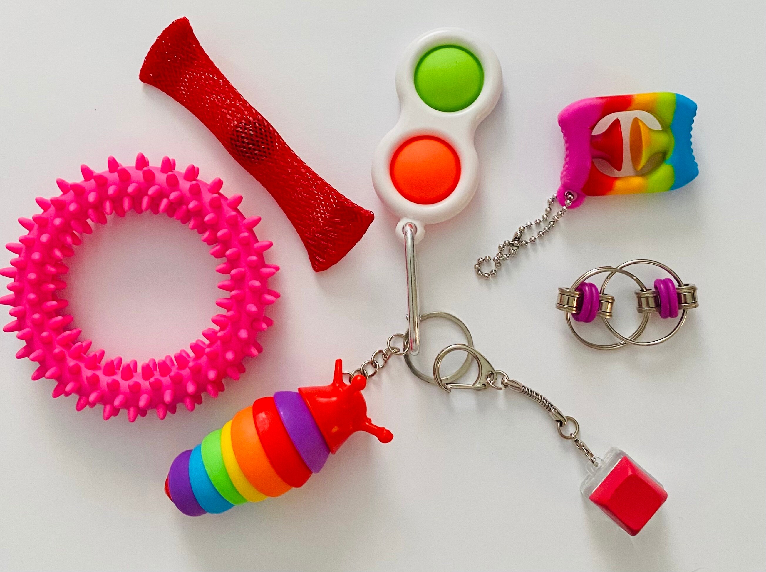 Sensory Fidgit Bundle / Anxiety Reducing Key Charm Bundle / Fidgit ...