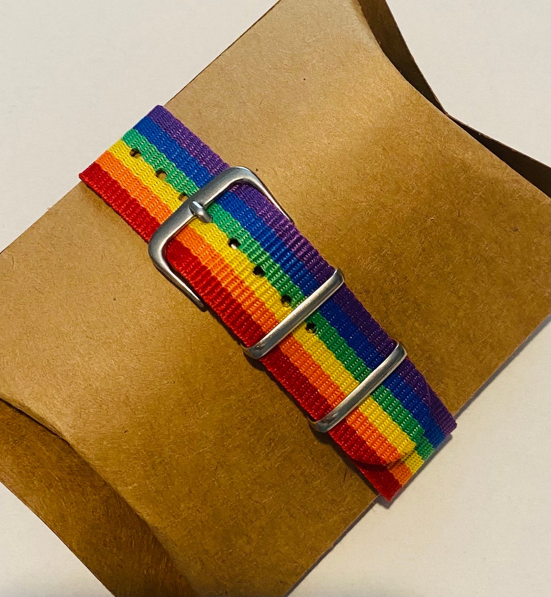 Gay Pride LGBTQ Belted Rainbow Wristband / Bracelet - Etsy