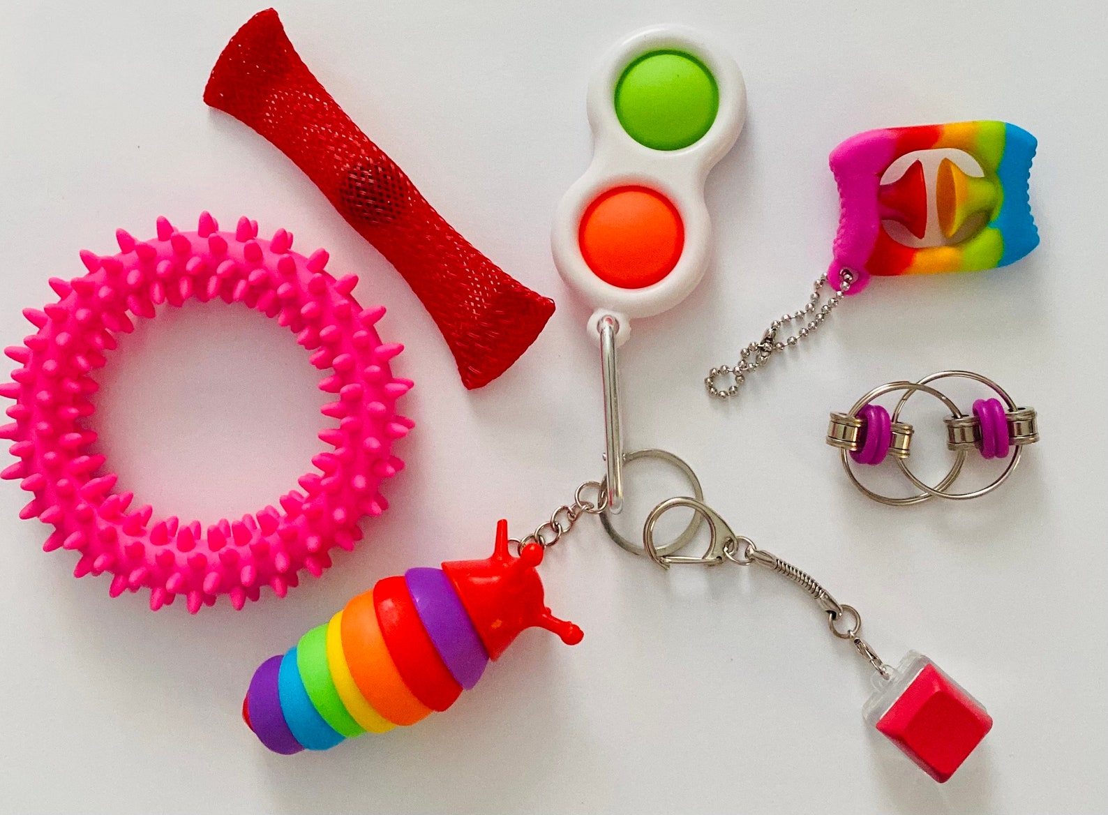 Sensory Fidgit Bundle / Anxiety Reducing Key Charm Bundle / Fidgit ...