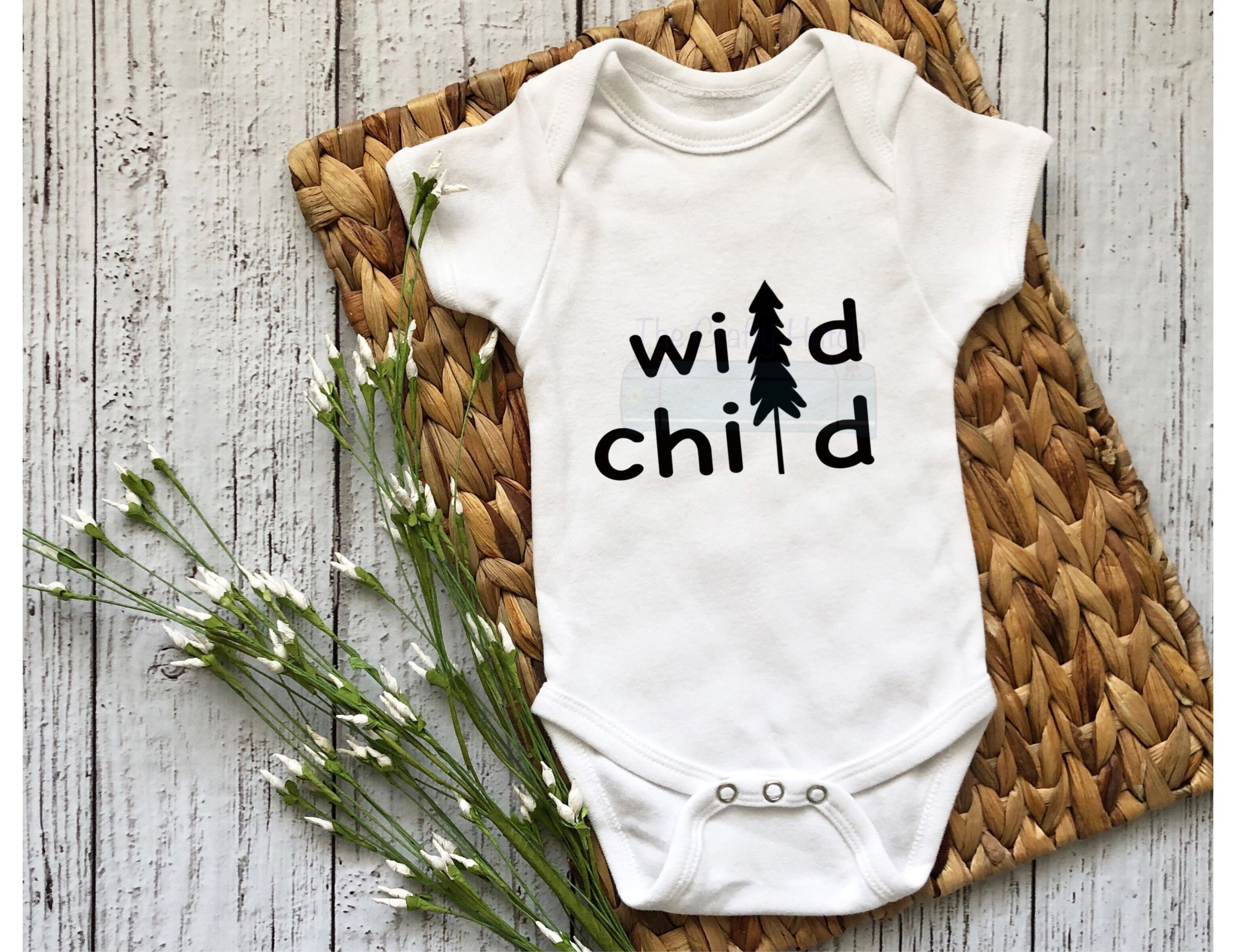 Wild Child SVG, Baby Onesie SVG, Baby Shower SVG, Wild Child, Cute Baby ...