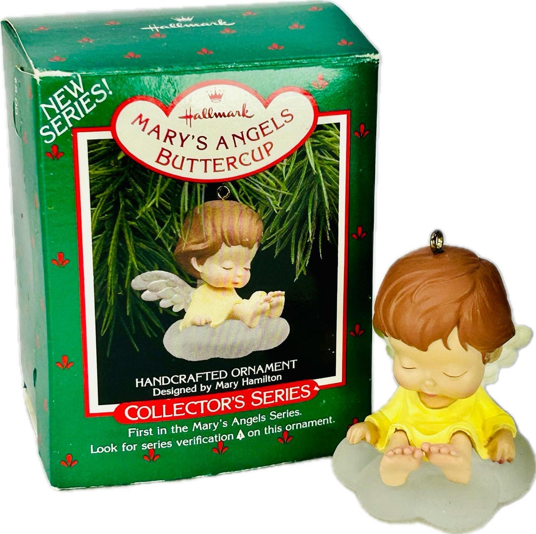 Hallmark BUTTERCUP MARY'S ANGEL First in Series Keepsake Ornament 1988 ...