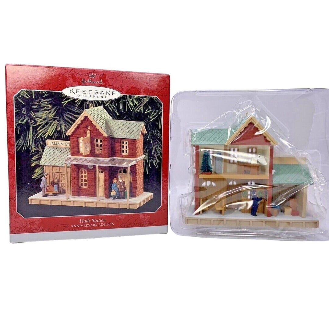 Hallmark Keepsake Ornament Halls Station Anniversary Edition 1973 1998 ...