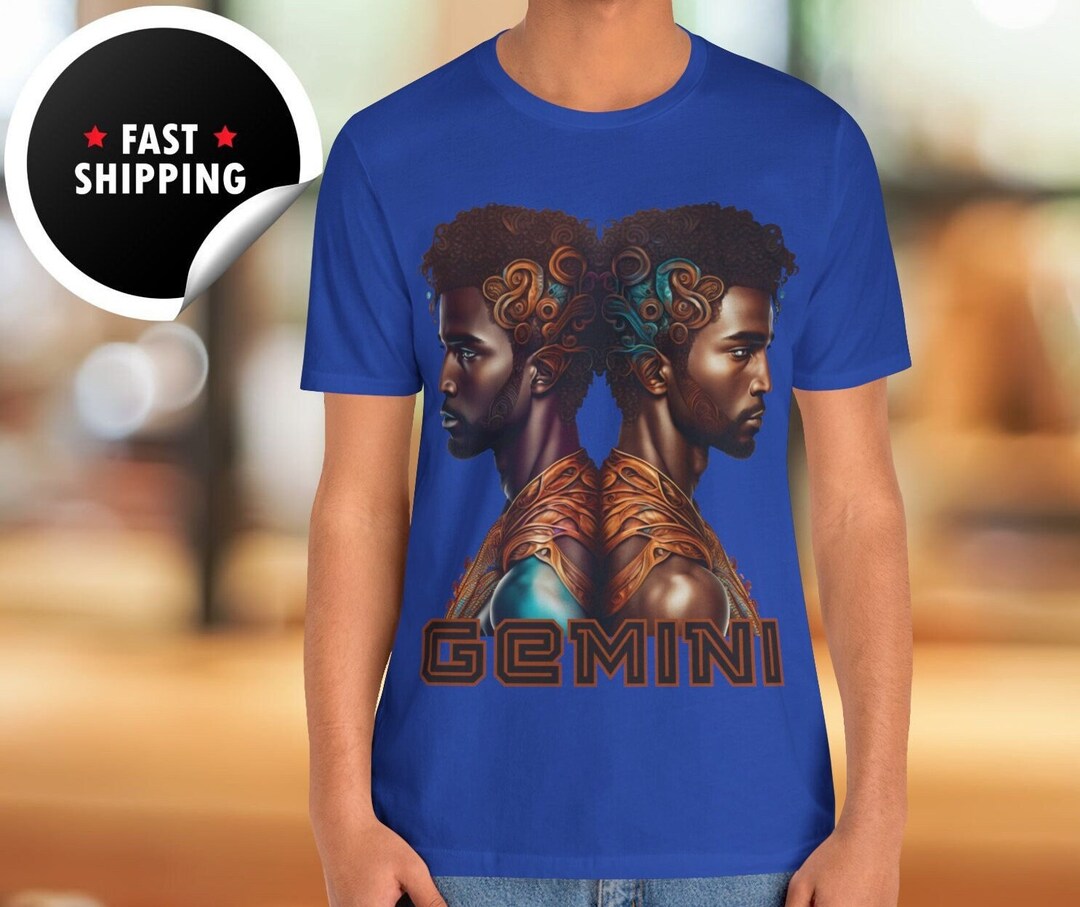 Black Gemini Shirt Gemini Gift for His Birthday Fathers Day Gift ...