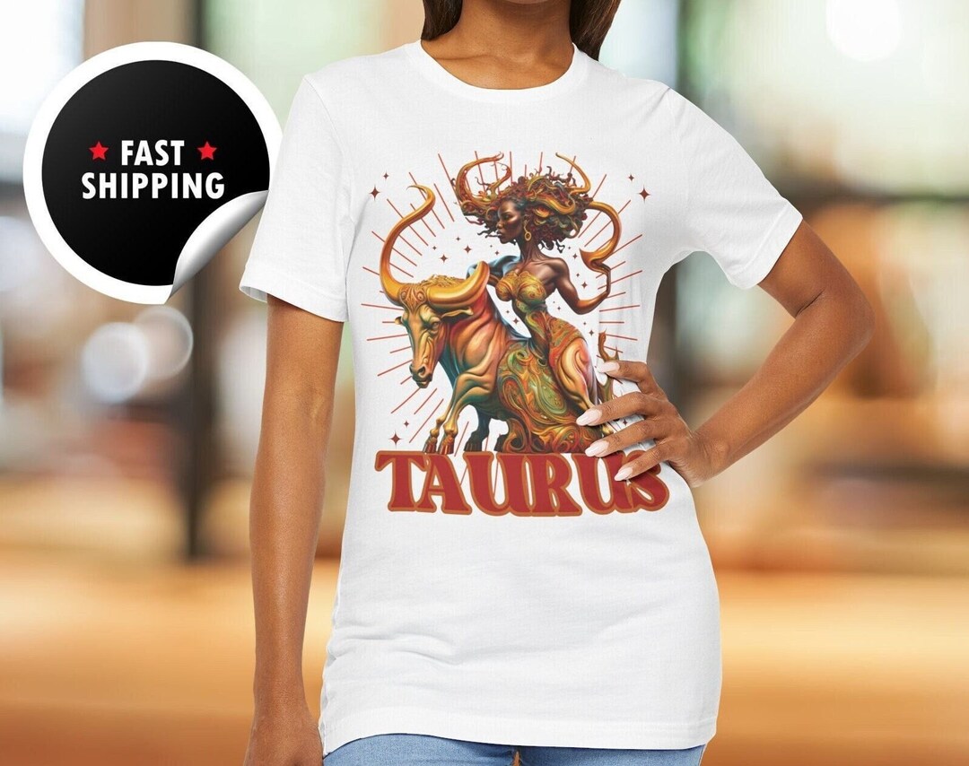 Taurus T Shirt Black Taurus Tshirt, Taurus Birthday Gifts for Her Womens Zodiac Taurus Shirt ...