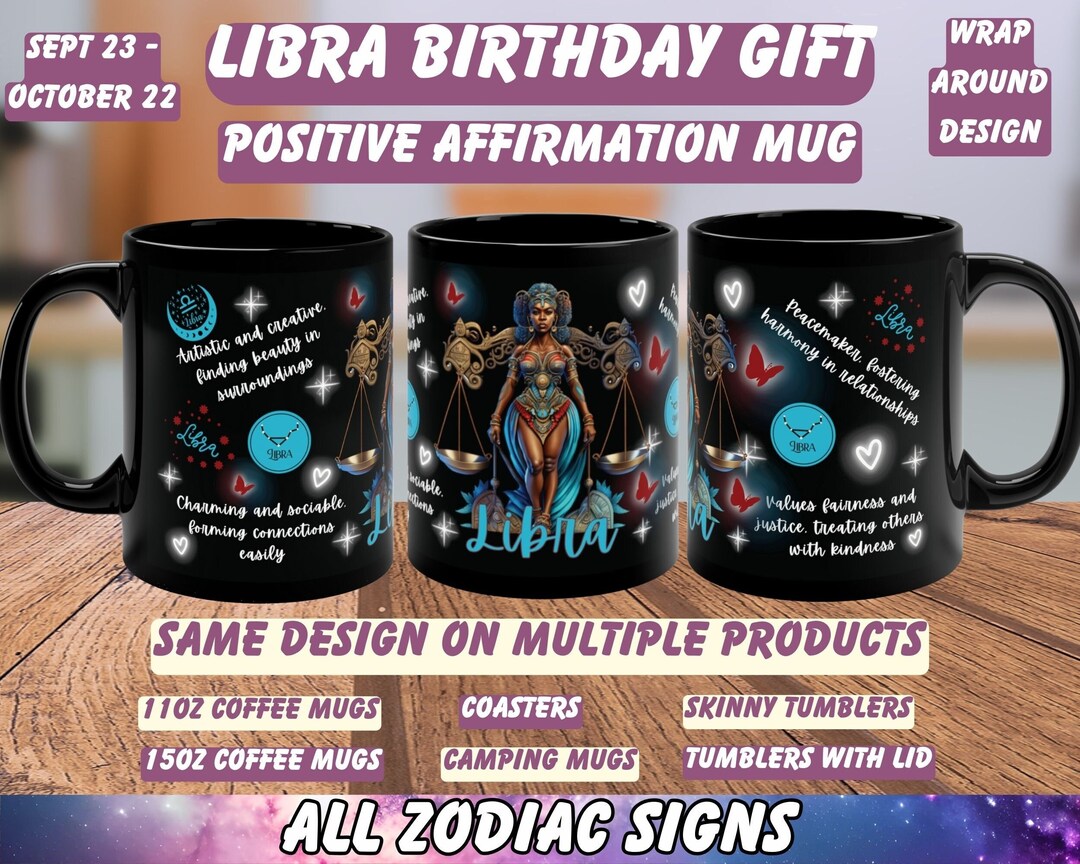Libra Gift Libra Mug Coffee Lover Birthday Gift for Mom Positive ...