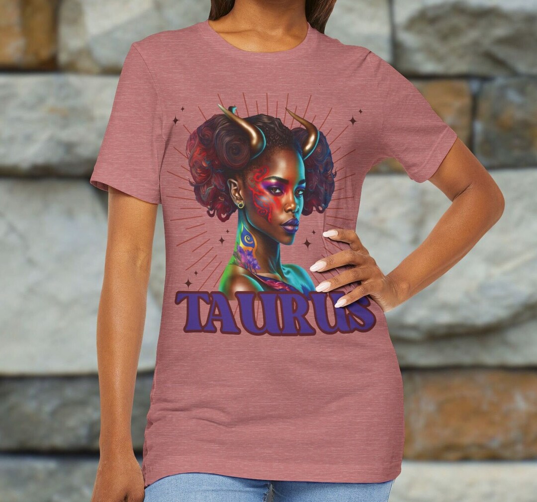 Taurus T Shirt Black Taurus Tshirt, Taurus Birthday Gifts for Her ...
