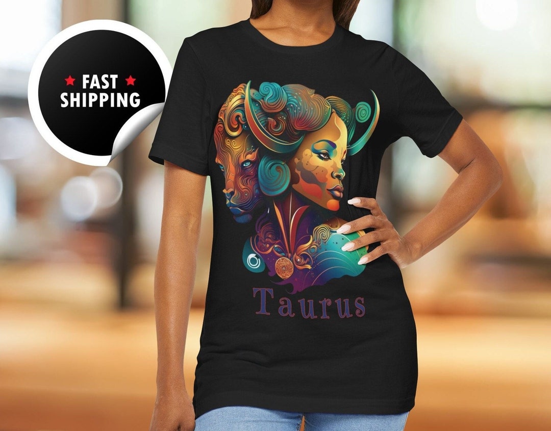 Taurus T Shirt Black Taurus Tshirt, Taurus Birthday Gifts for Her ...