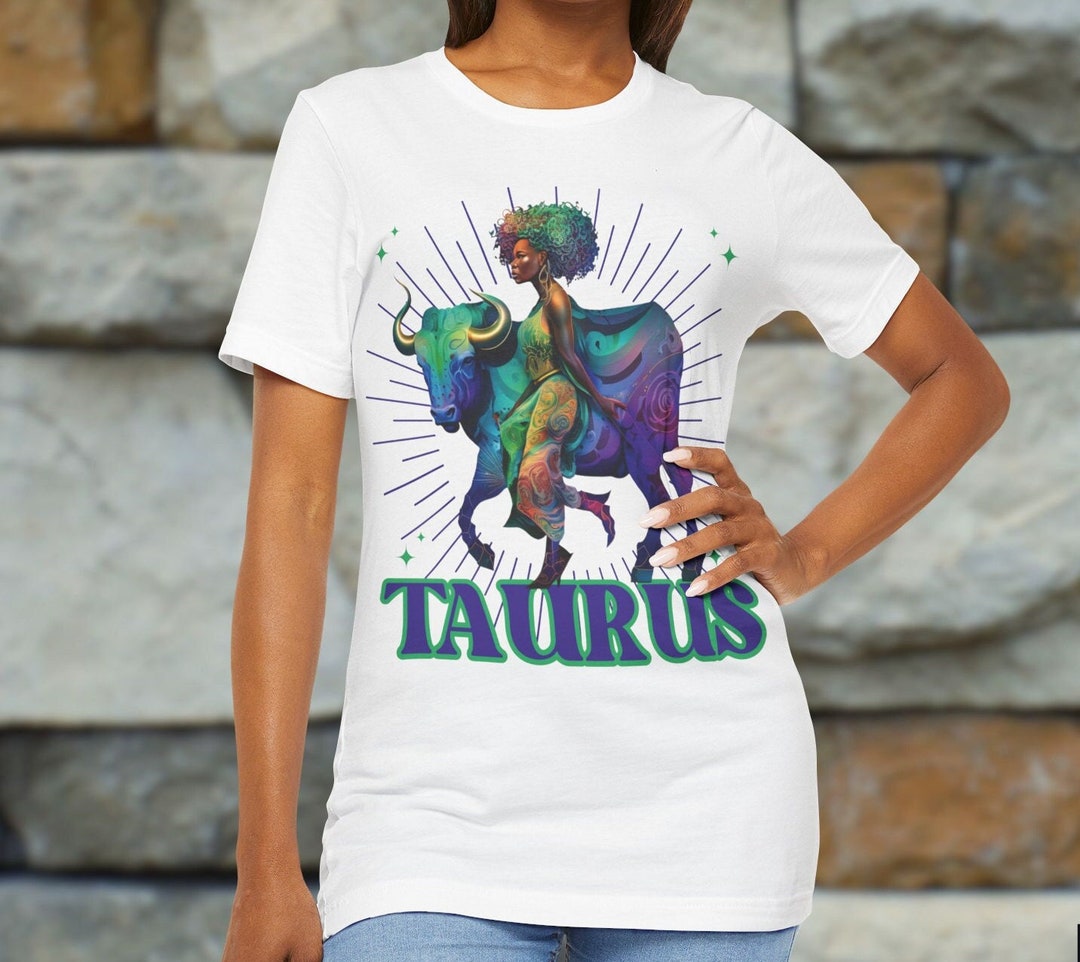 Taurus T Shirt Black Taurus Tshirt, Taurus Birthday Gifts for Her ...