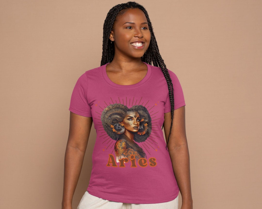 Aries T Shirt Women Black Aries Tshirt Aries Birthday Shirt Aries ...