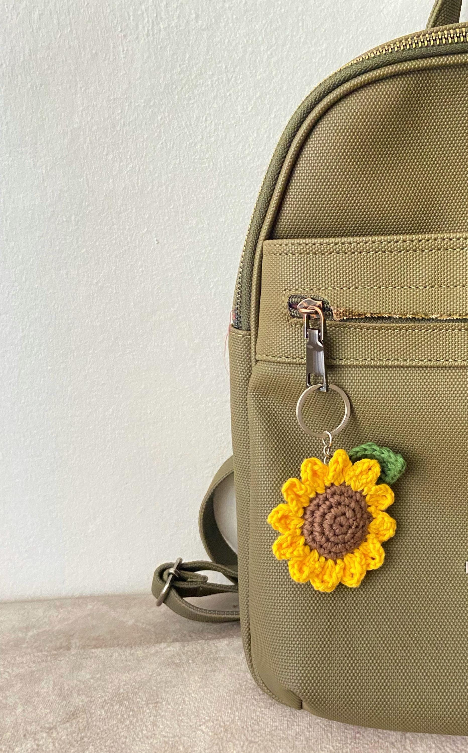Crochet Sunflower Keychain Pattern: Amigurumi Charm (PDF Pattern) - Etsy