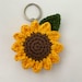Crochet Sunflower Keychain Pattern: Amigurumi Charm (PDF Pattern) - Etsy