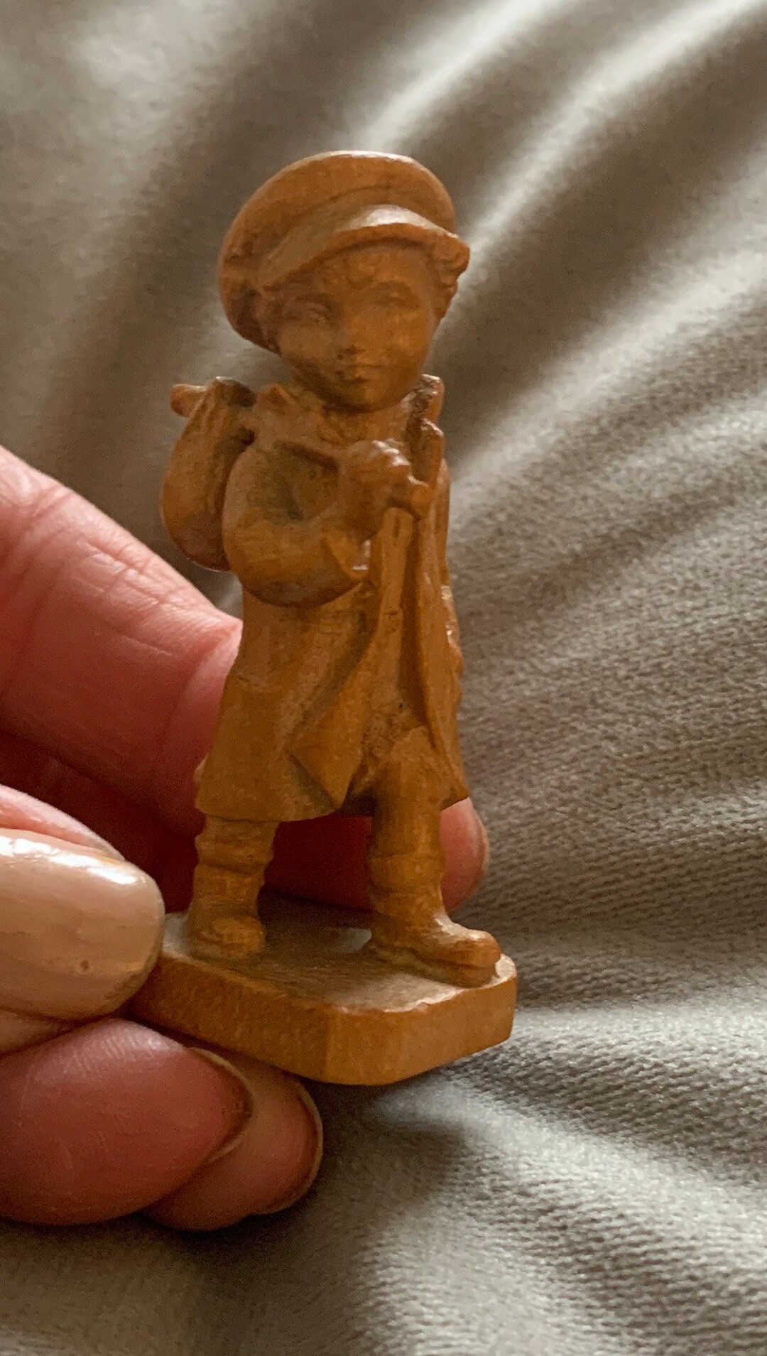 Carved Wooden Boy Figurine - Etsy