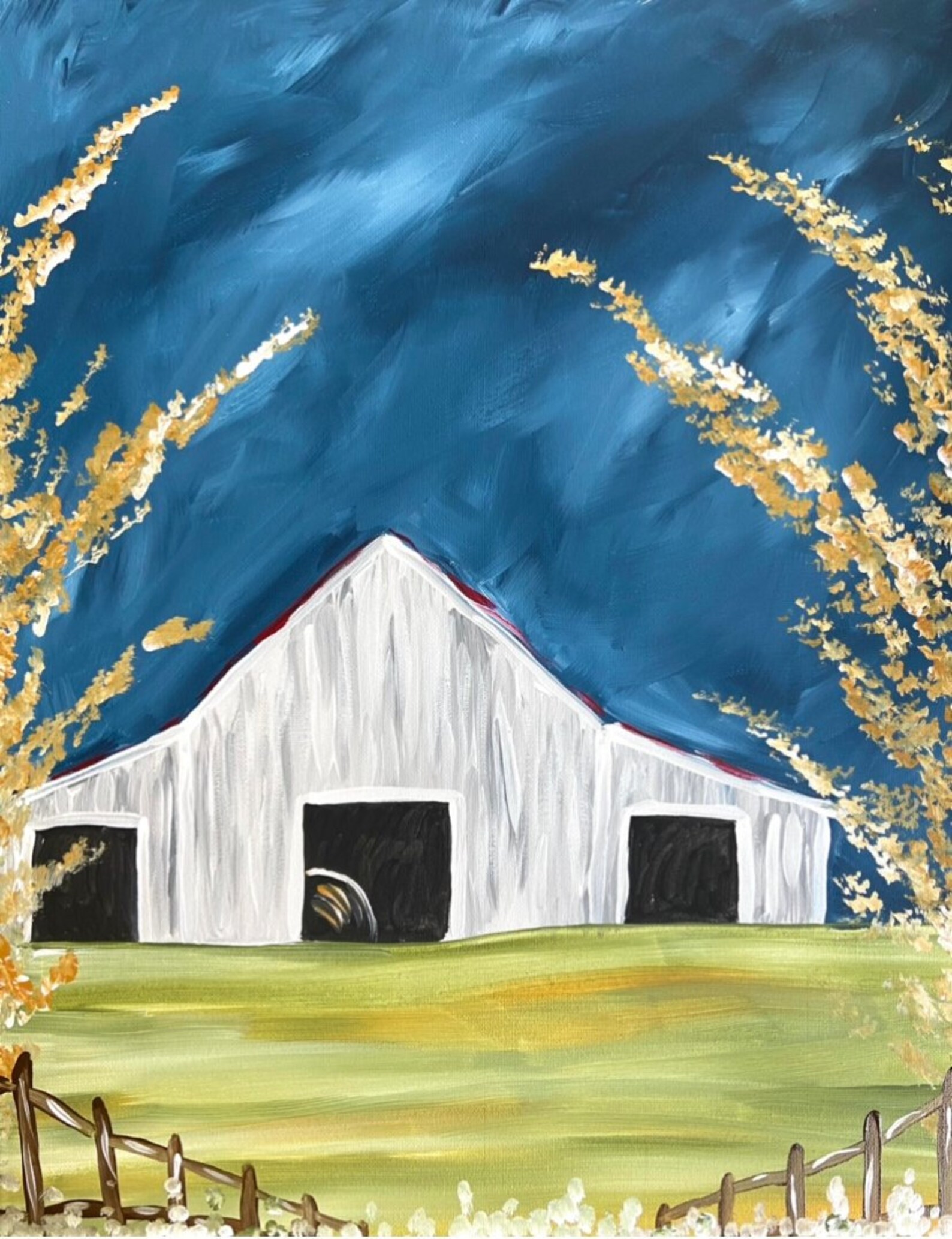 Stormy Barn Paint Kit Art Kit - Etsy