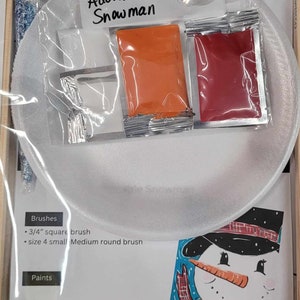 Snowman Paint Party Kit - Etsy