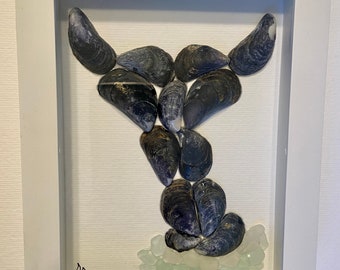 Pebble Rock Art Crafted With Pebbles and Wood From Maine Coast - Etsy