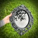 Snake *SCRYING MIRROR* Handmade Ornate Oval Plaster Snake Serpent Frame ...