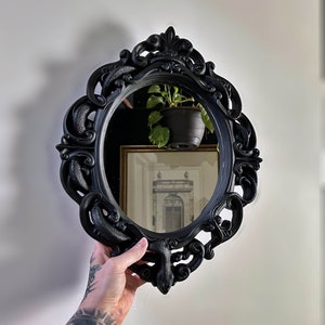 Snake *MIRROR* Handmade Ornate Oval Plaster Snake Serpent Frame With ...