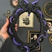 Handmade Ornate Oval Plaster Snake Serpent Frame With Baphomet (goth ...