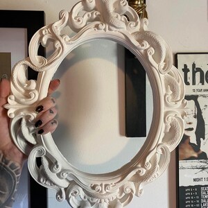 Handmade Ornate Oval Plaster Snake Serpent Frame - Etsy