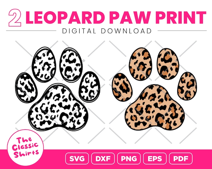 Leopard Paw Svg, Cheetah Paw Svg, Leopard Print Svg, Dog Paw Svg ...