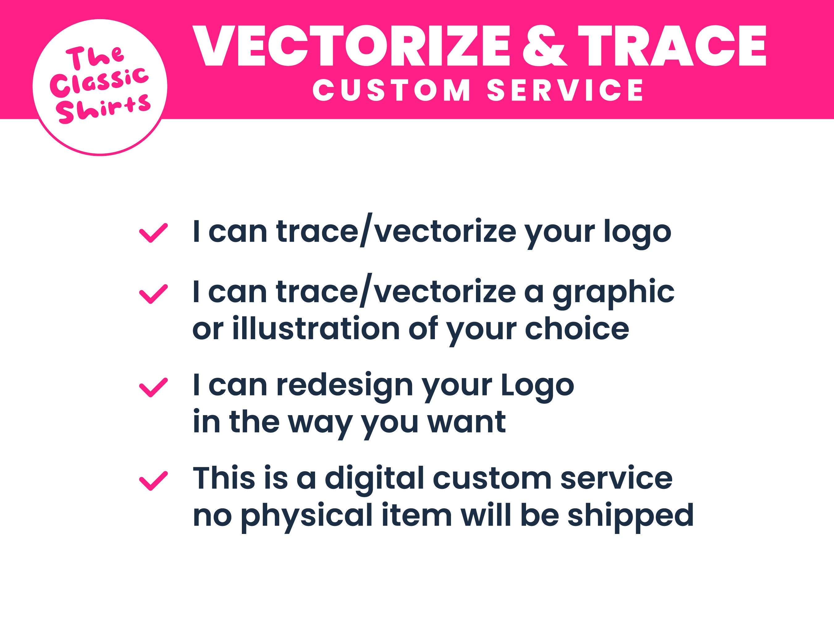 Custom Vectorize Service Vector Redraw Image to Vector Logo - Etsy