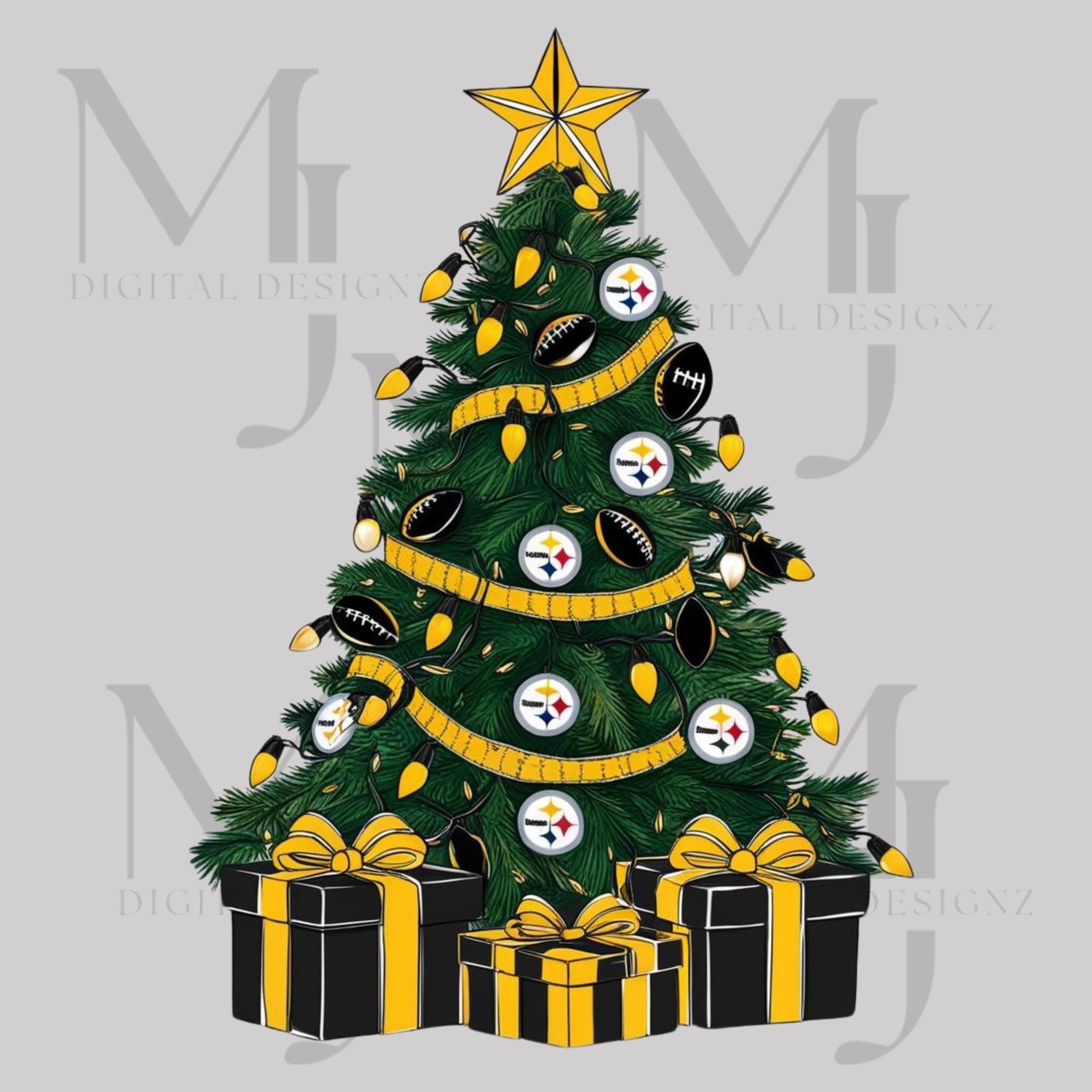 Steelers Christmas Tree Png, Pittsburgh Christmas Png, Christmas Tree ...